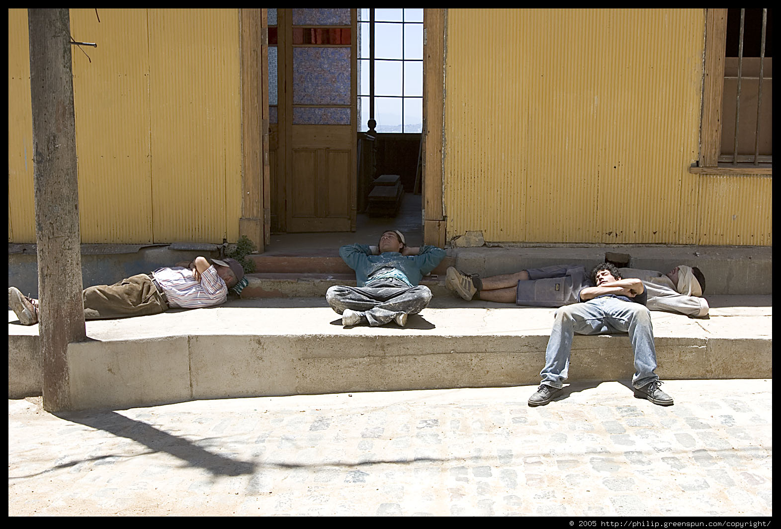 Photograph by Philip Greenspun: workers-sleeping